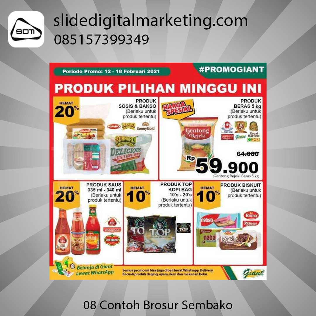 10+ Contoh Brosur Pamflet Leaflet Poster Produk Sembako